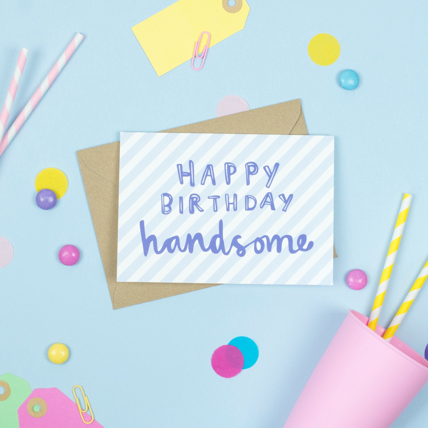 Feliz Cumpleaños Guapo Tarjeta - Etsy España