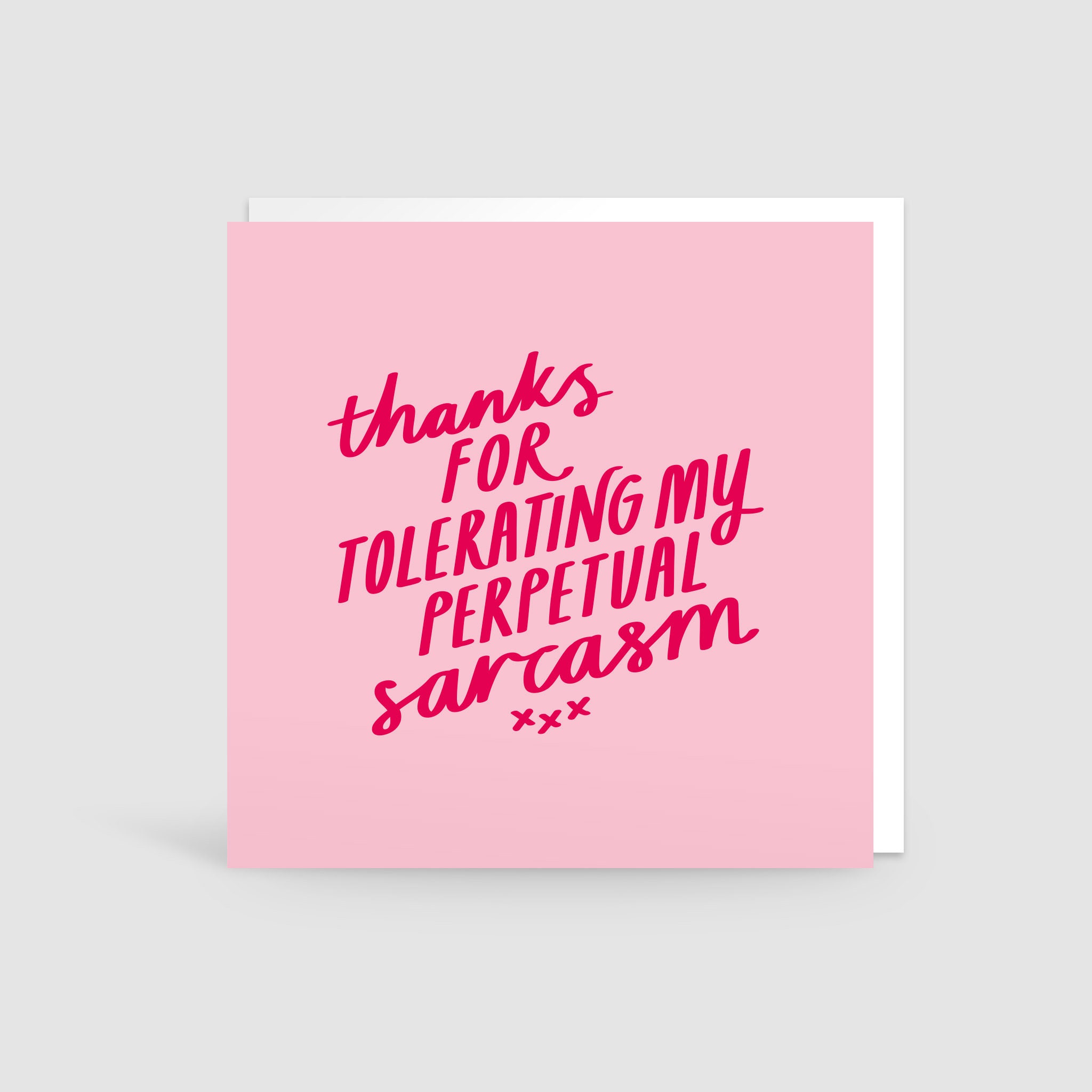 Thanks for Tolerating My Perpetual Sarcasm Valentines Card - Etsy