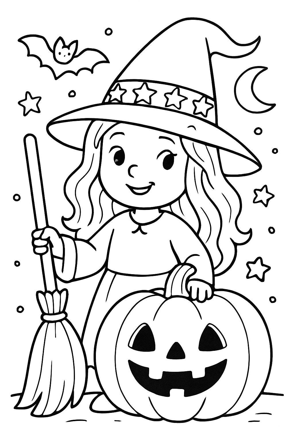 Halloween Coloring Book for Kids | Spooky Fun Printable Activity | Cute ...