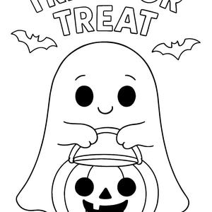 Halloween Coloring Book for Kids | Spooky Fun Printable Activity | Cute ...