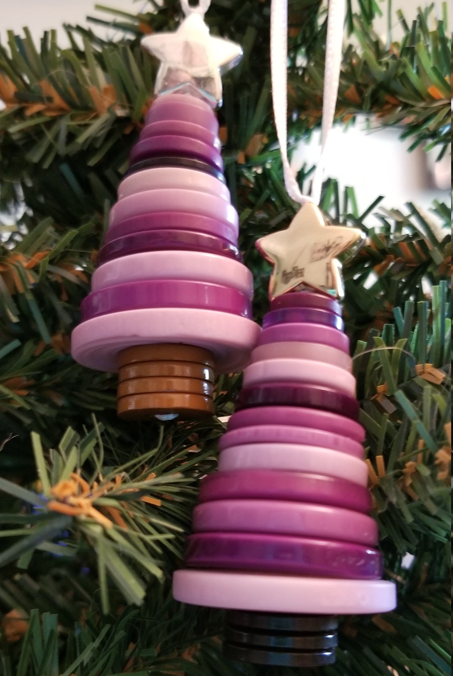 Button Christmas Tree Ornament - Etsy