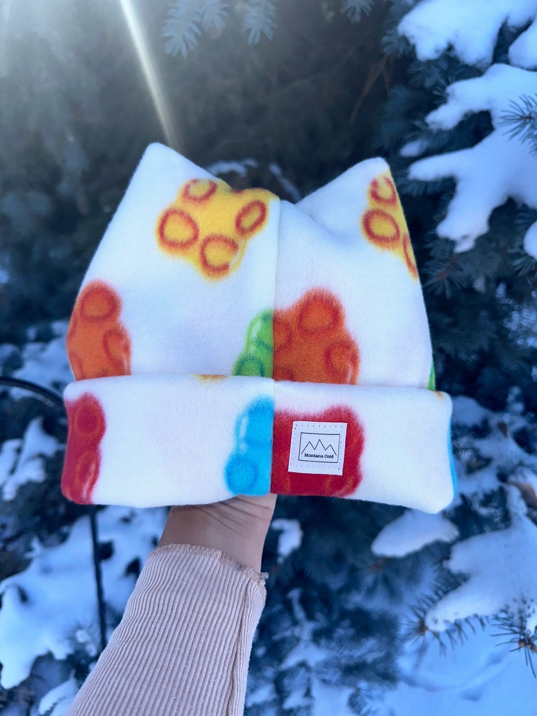 Gummy Bear Retro Four-point Fleece Hat - Etsy