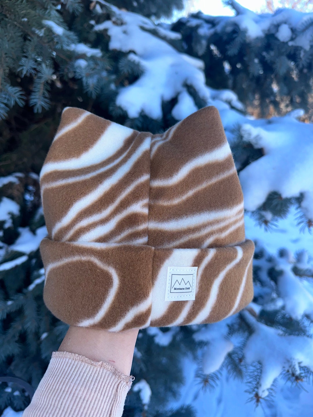 Tan Swirl Four-point Hat - Etsy