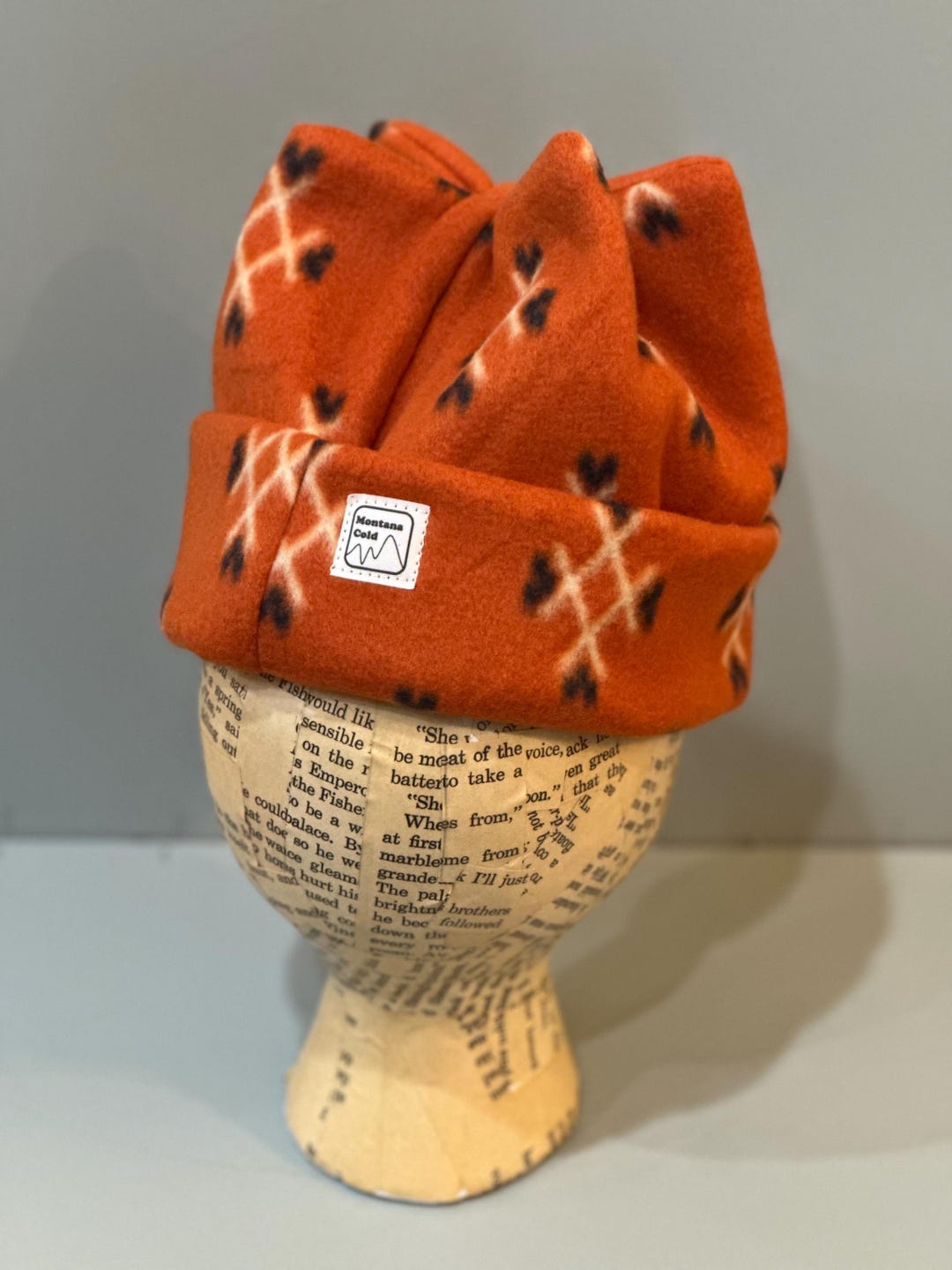 Orange Fleece Four-point Retro Hat - Etsy