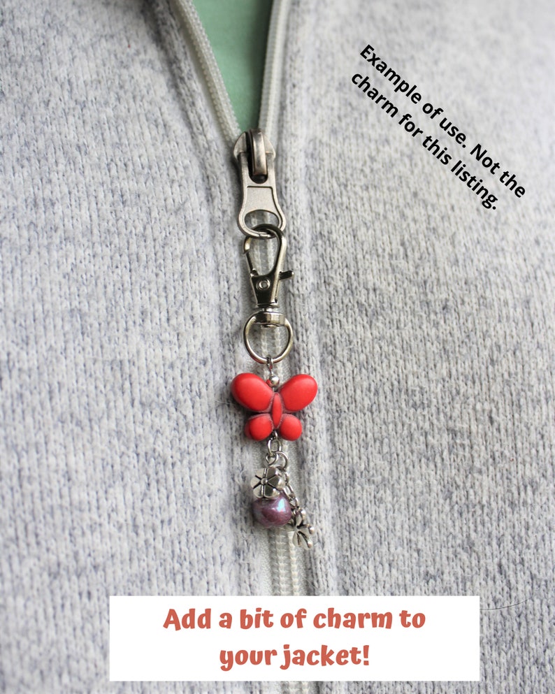 Elephant Zipper Pull/zoo Animal Bag Charm/red Yellow Stone | Etsy
