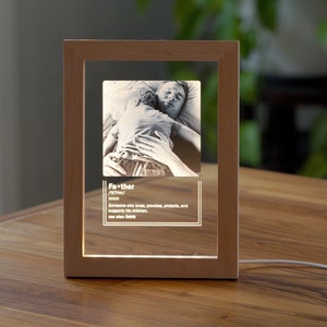 Custom Photo Frame With LED Ligh, Personalized Acrylic Photo Frame ...