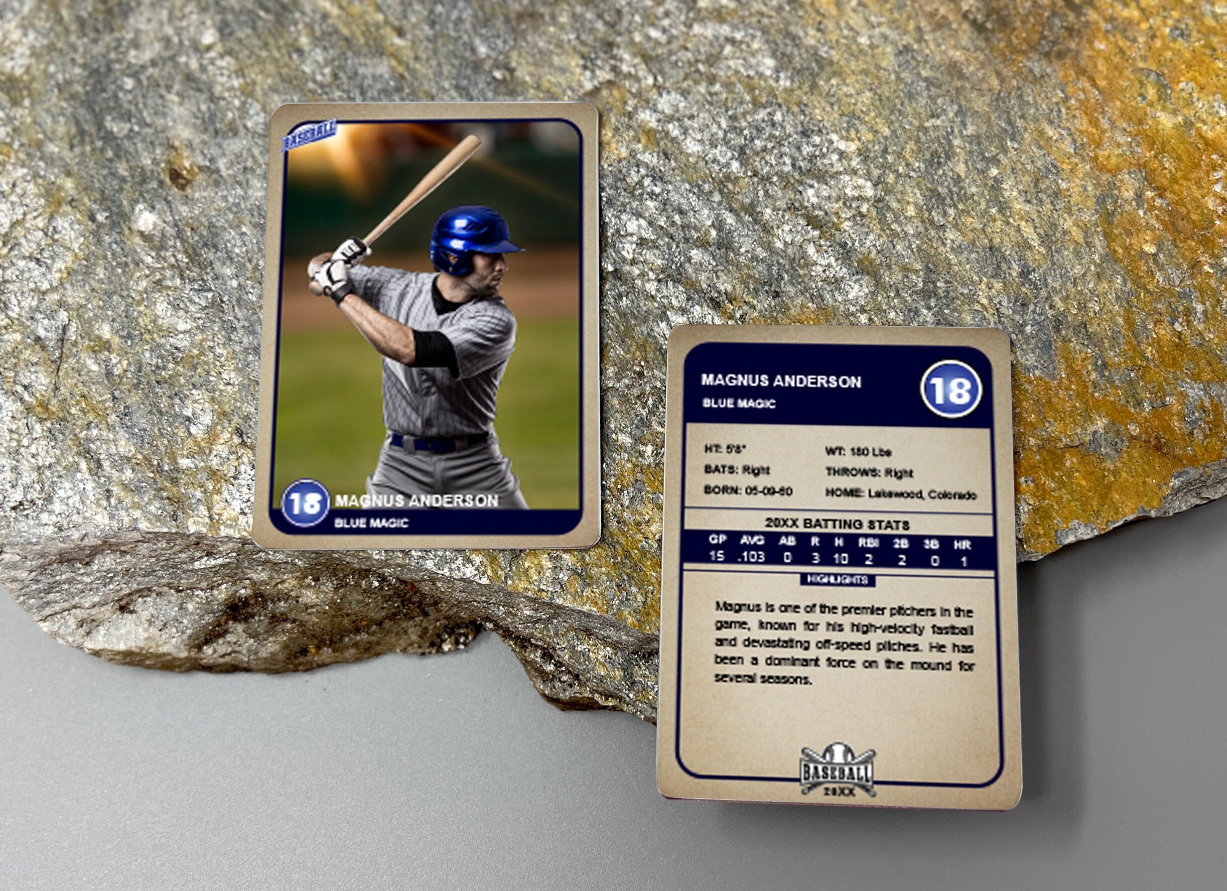 Personalized Vintage Metal Trading Card, Custom Sports Athlete Coach ...