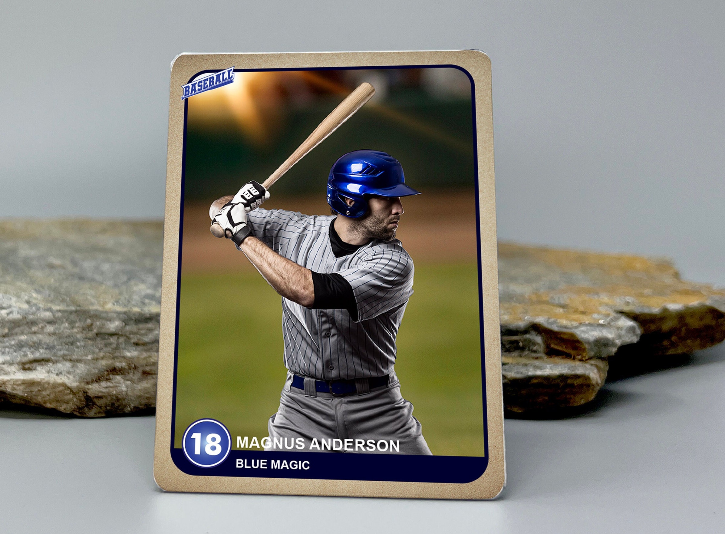Personalized Vintage Metal Trading Card, Custom Sports Athlete Coach ...