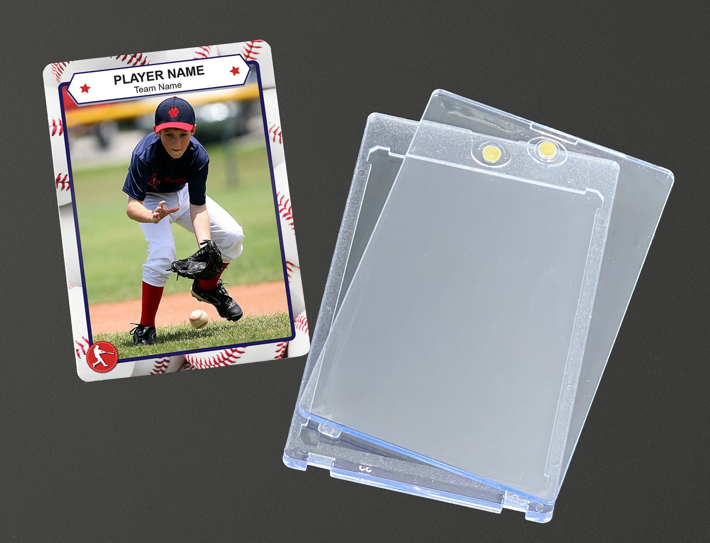 Custom Metal Baseball Trading Card, Personalized Sports Athlete Trading ...