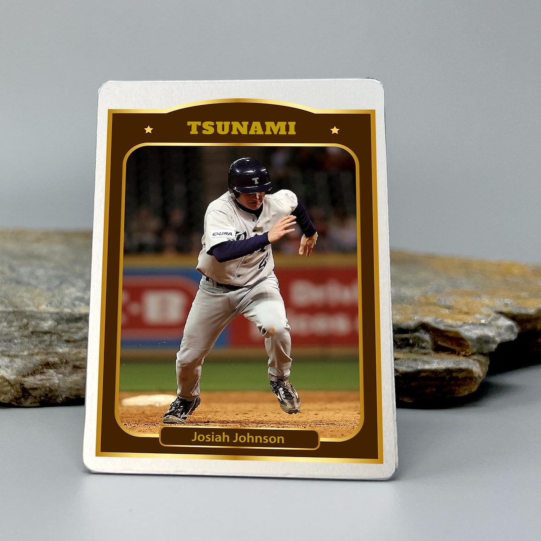Personalized Vintage Metal Baseball Trading Card With Customized Photo ...