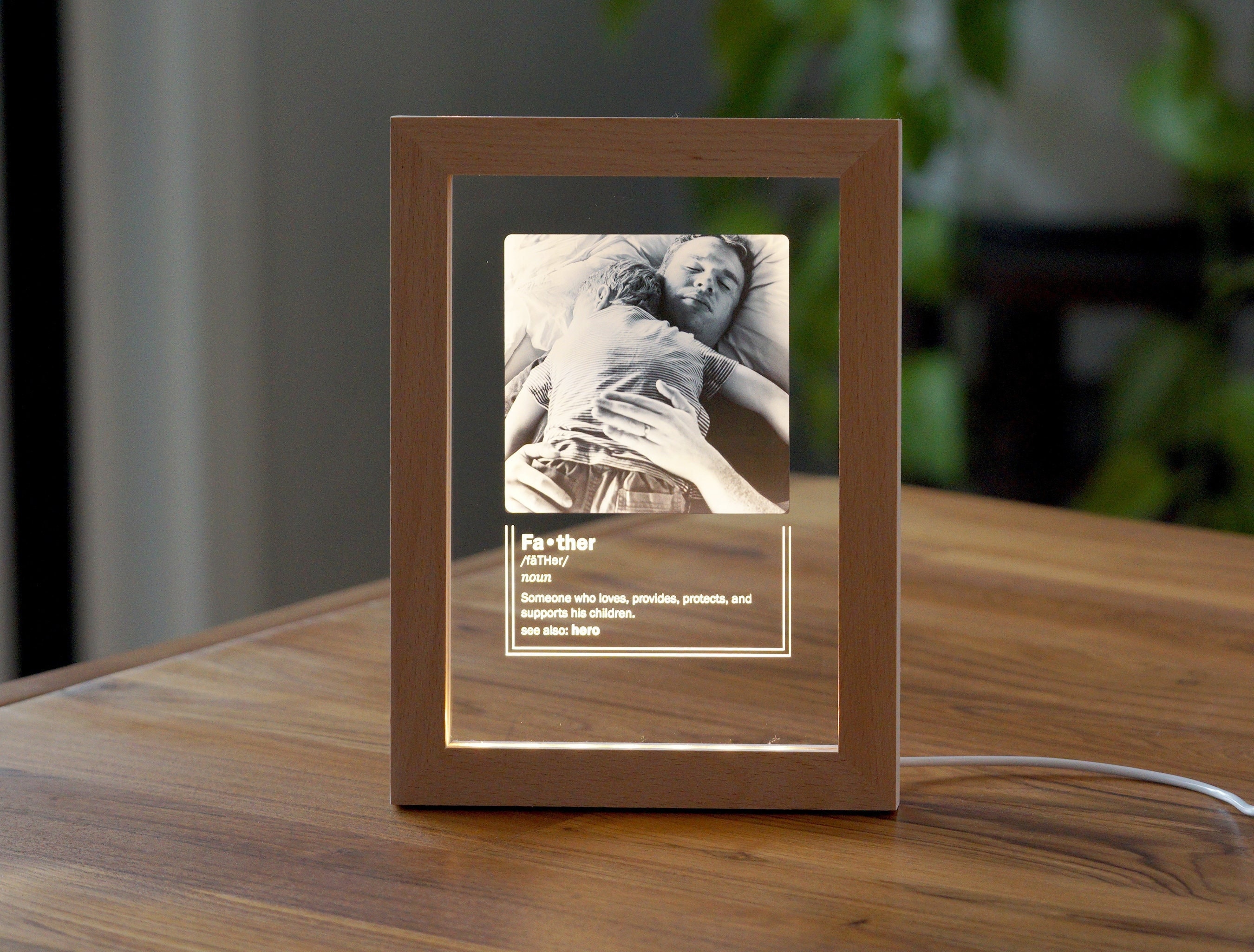 Custom Photo Frame With LED Ligh, Personalized Acrylic Photo Frame ...
