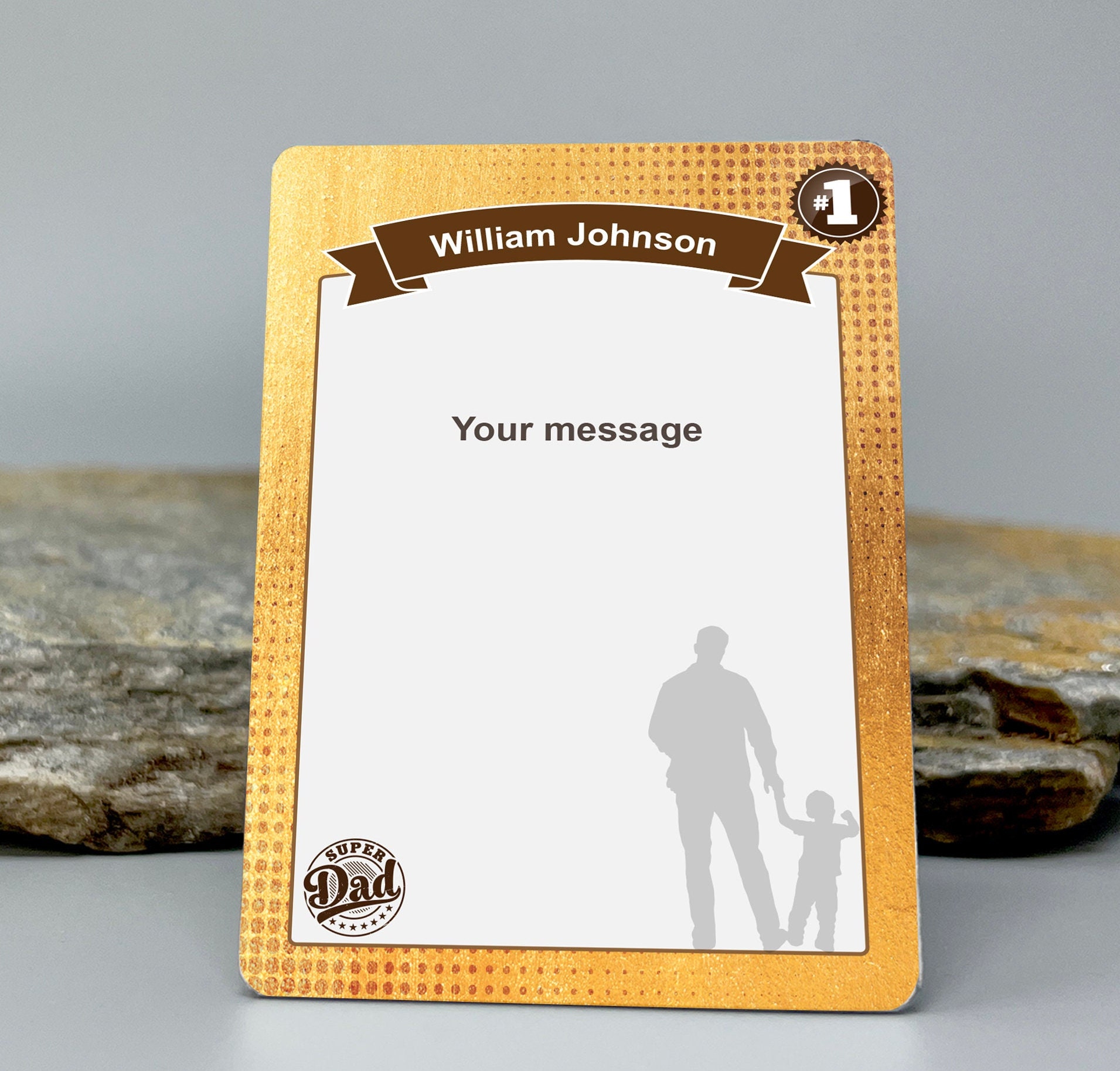 Customizable the Best Dad Metal Basketball Trading Card, Keepsake Photo ...