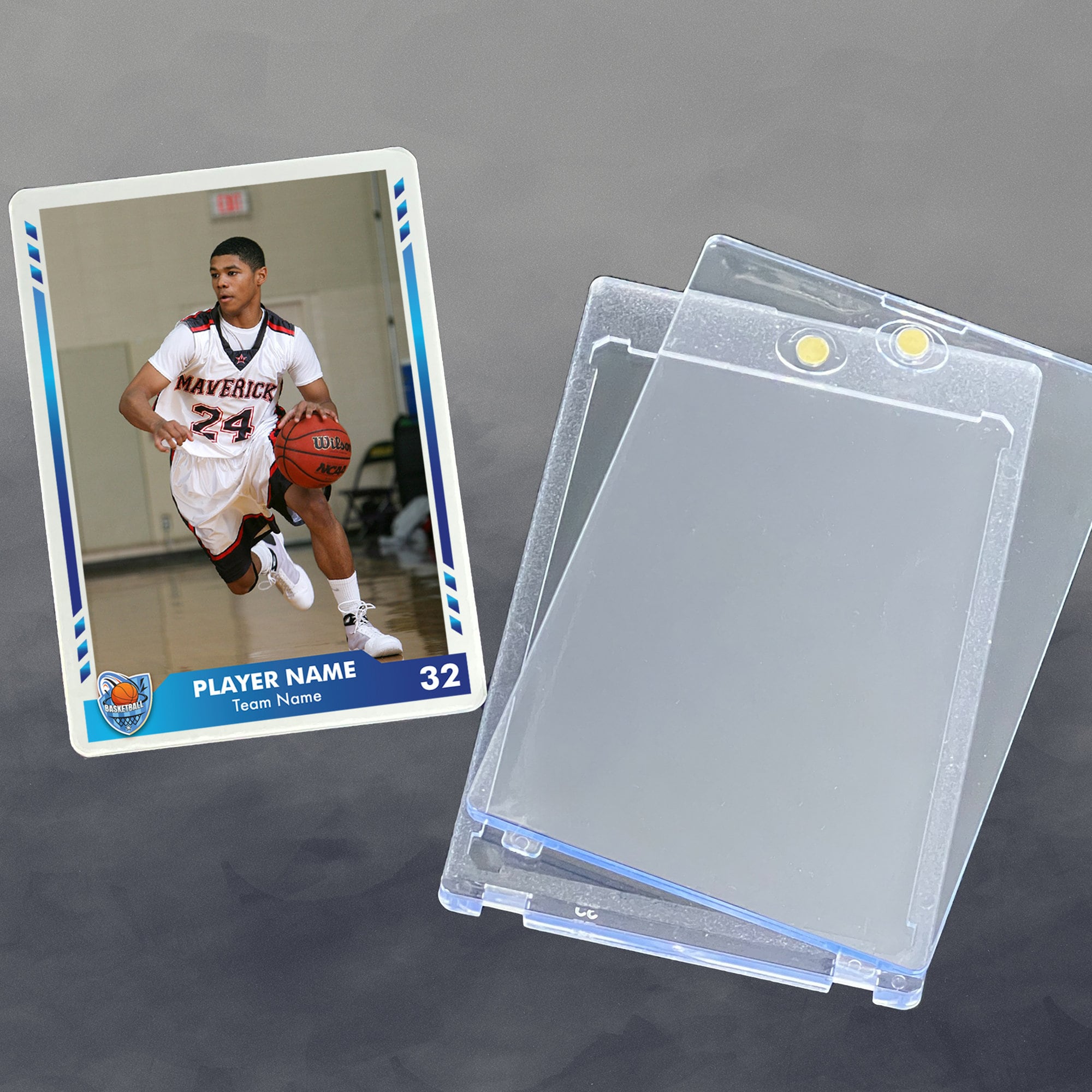 Custom Basketball Metal Trading Card, Personalized Sports Athlete Coach ...