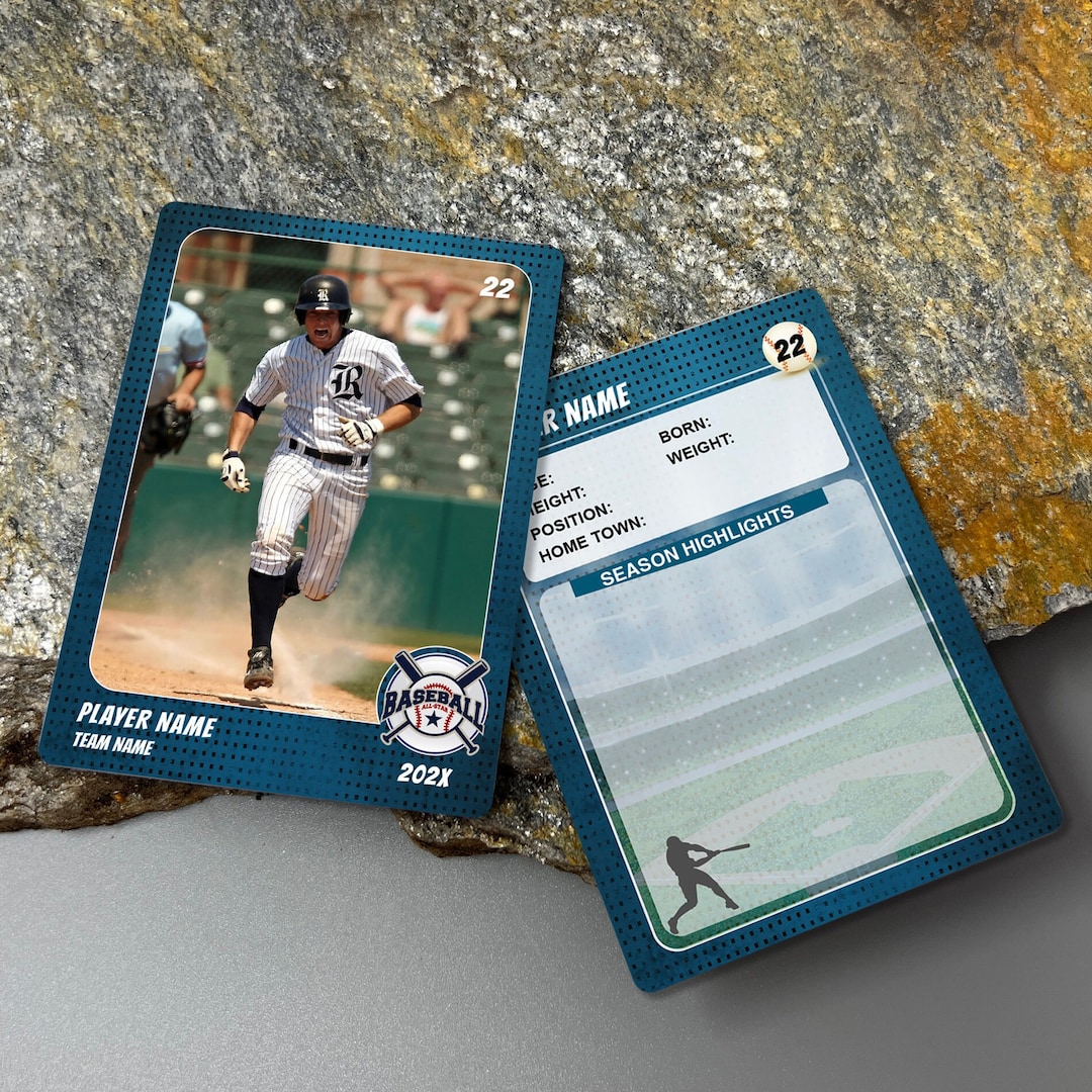 Personalized Vintage Metal Trading Card, Custom Sports Athlete Coach ...