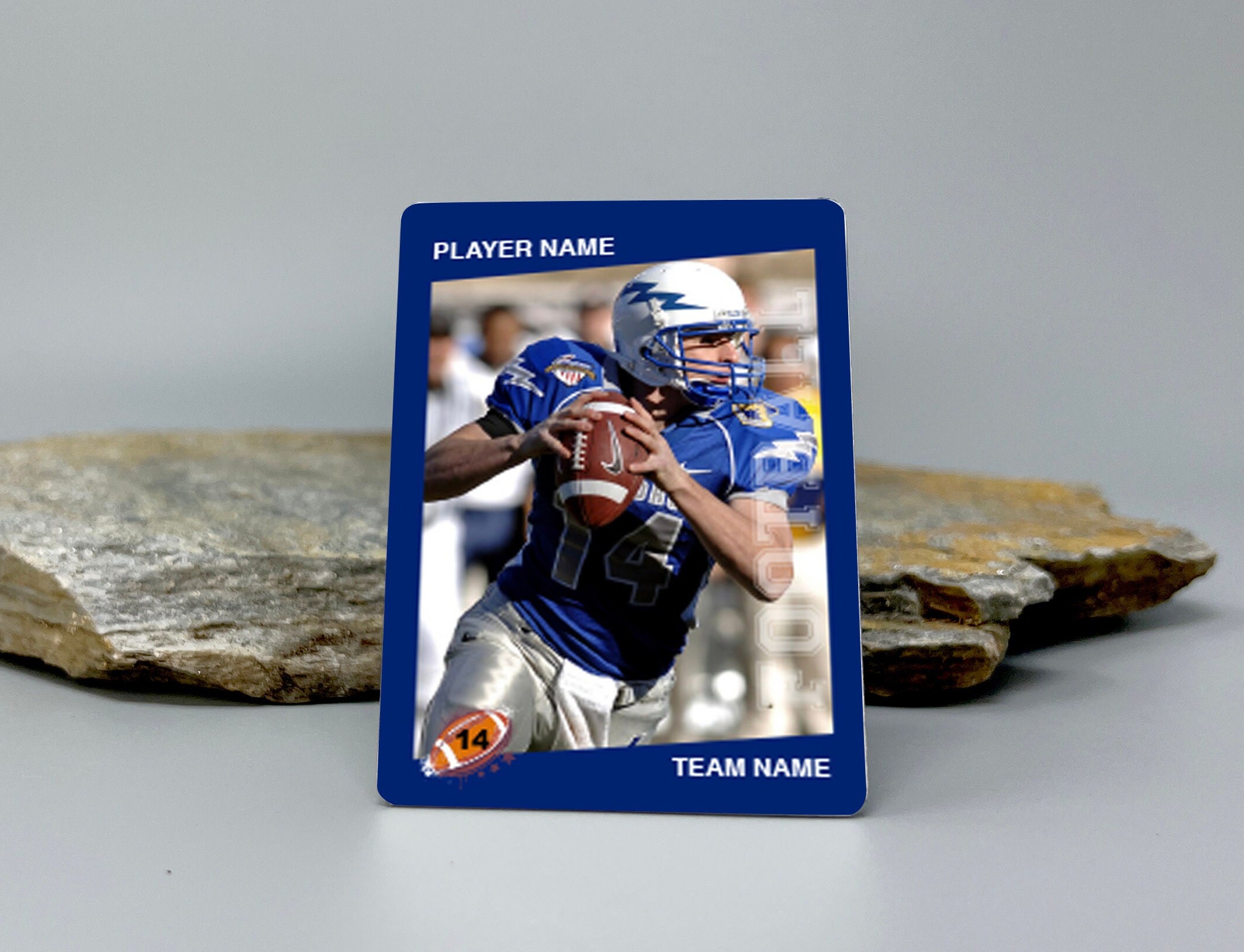 Custom Personalized Football Metal Trading Card, Custom Printed Sport ...