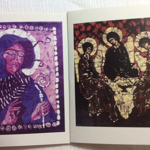4 Art Note Cards 4x5 'st. Bridgid' and 'trinity'. two of Each Image - Etsy