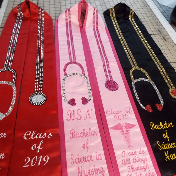 Graduation Stole Custom Logo - Etsy