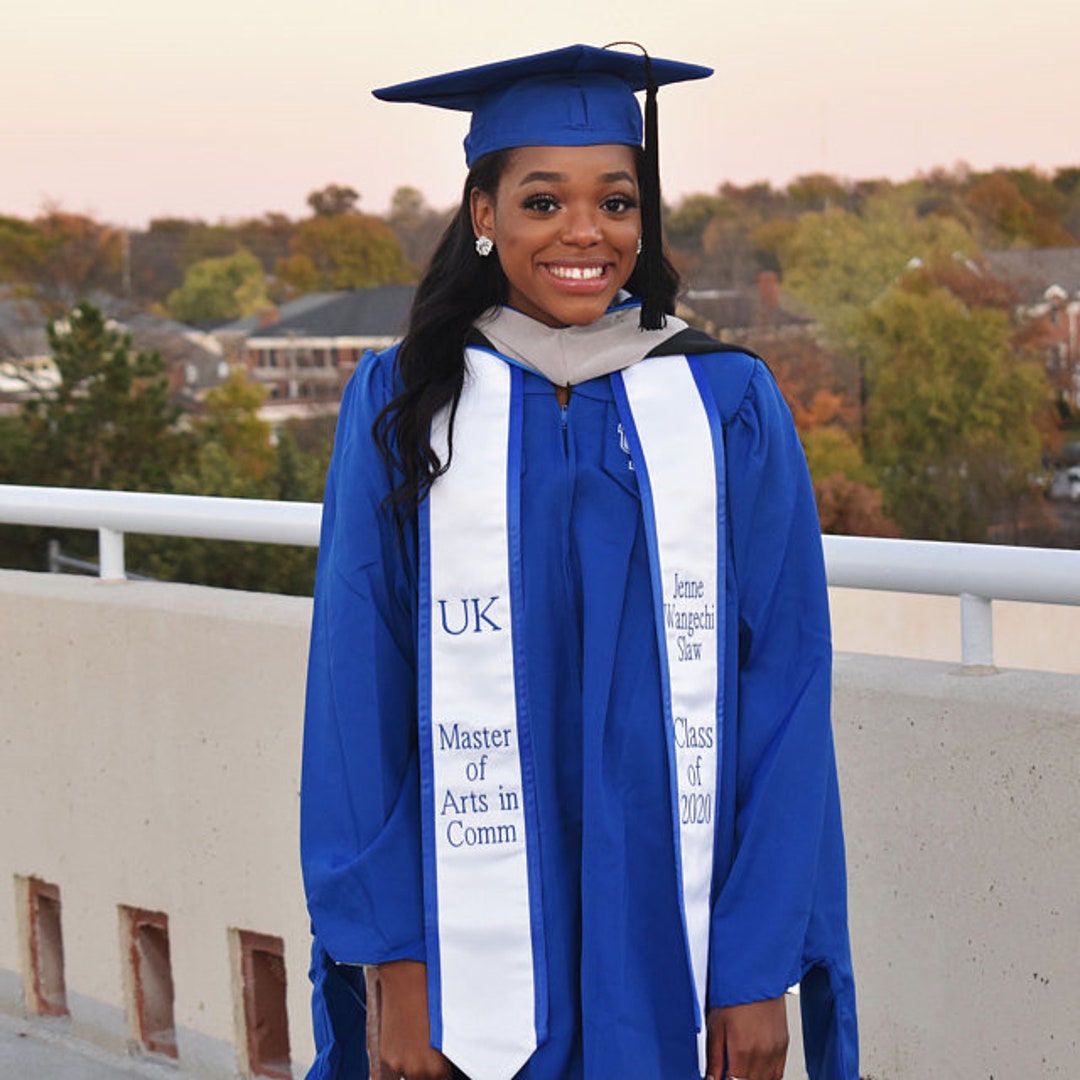 Graduation Stoles Slanted /side 1 College Name/class of 202X/ Side 2 ...