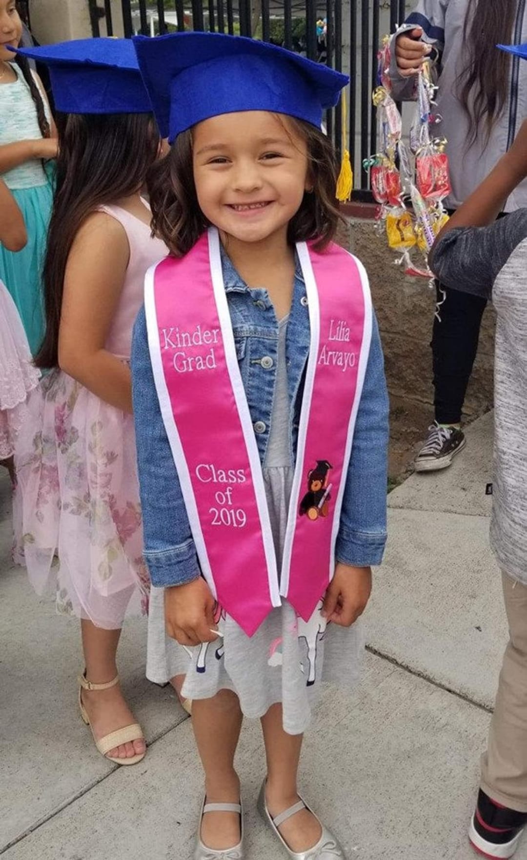 Personalized Graduation Stole: Preschool & Kindergarten, Satin - Etsy