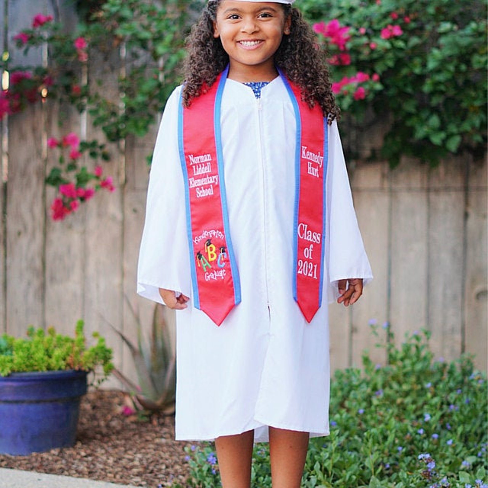 Graduation Pointed Stole/ Kindergarten & Preschool/personal | Etsy