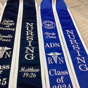 Nursing Graduation Stole Galen College - Etsy