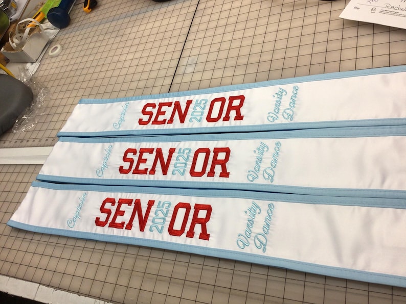 Pageant Sashes /design Made as Posted/ Name on Top/ SEN 202X OR/ Name ...