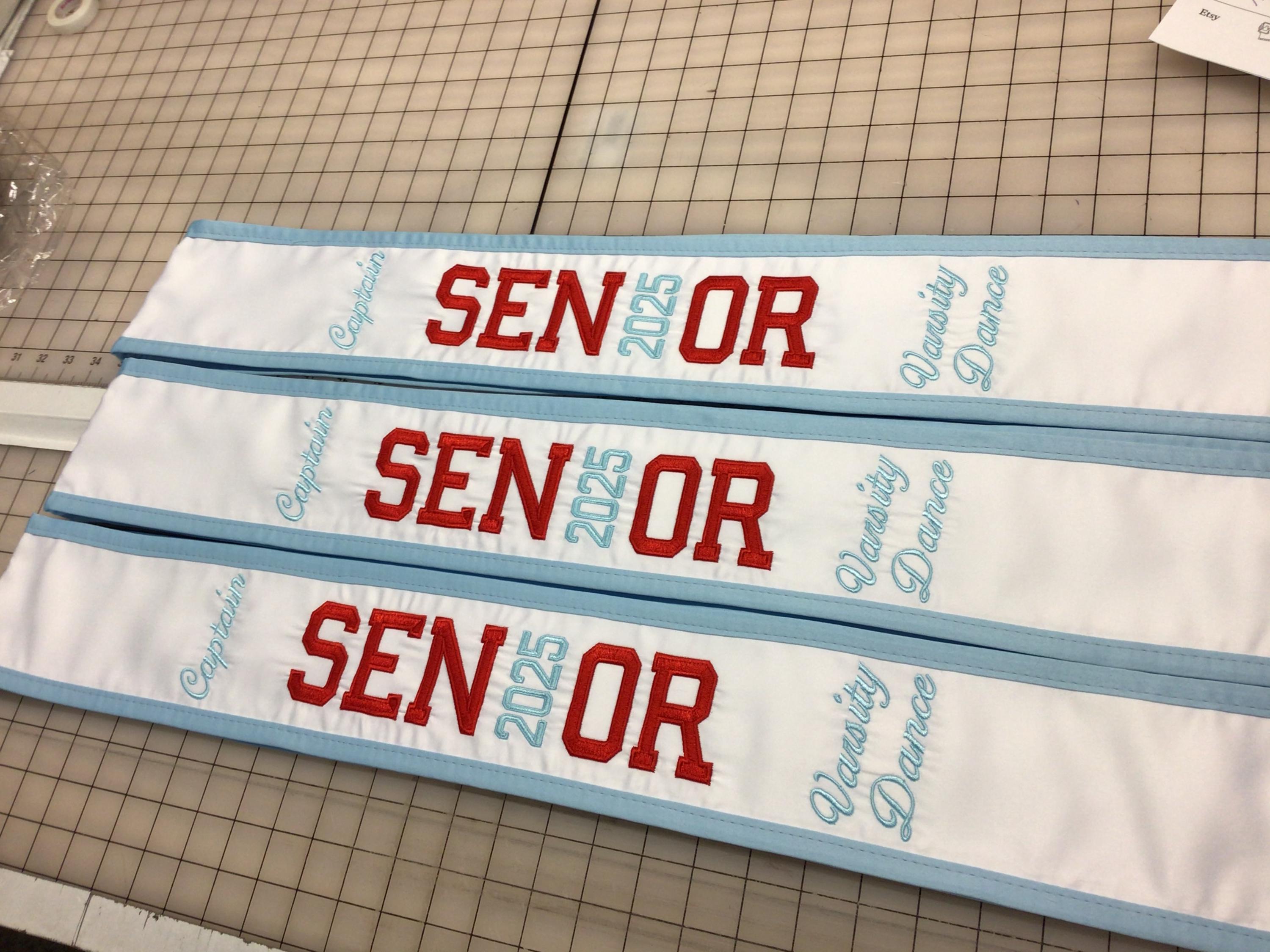 Pageant Sashes /design Made as Posted/ Name on Top/ SEN 202X OR/ Name ...
