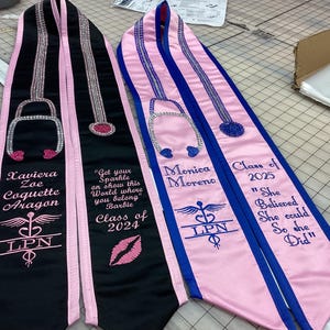 Graduation Pointed or Slanted With a Trim /stethoscope Mesh 13 Colors ...