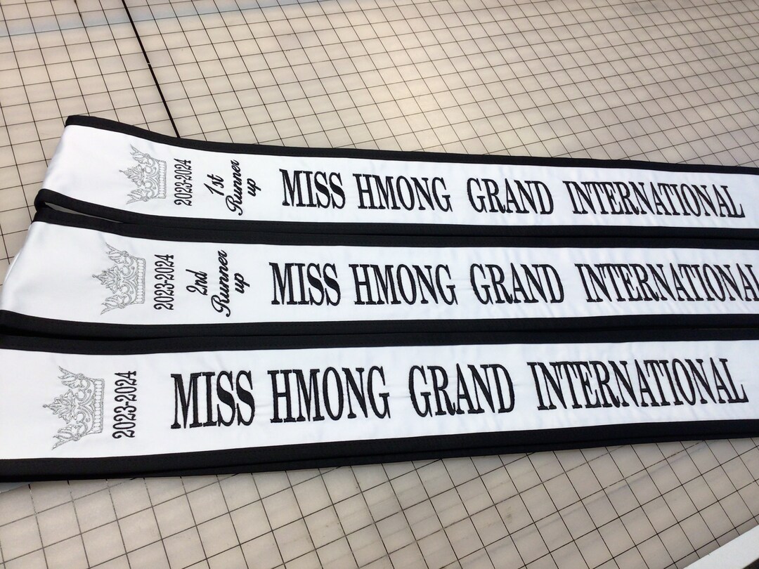 Pageant Sashes/with a Trim /crown on Shoulder / Personalize Your ...