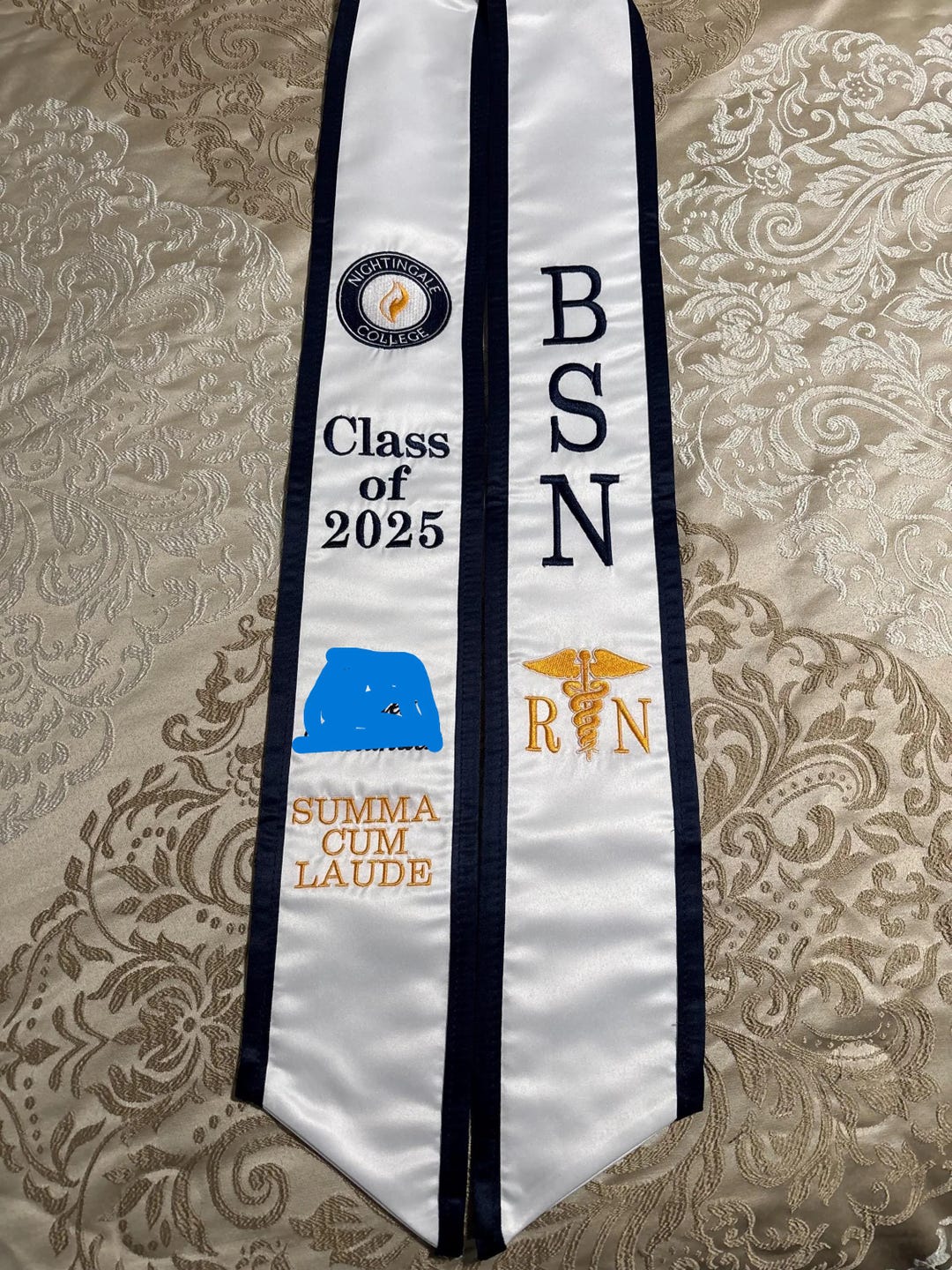Graduation Stoles Nightingale College /with Magna or Summa Cum Luade ...