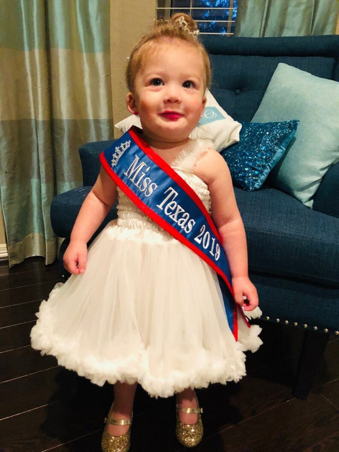 Toddler Pageant Sashes /crown With Year / Personalize Your Sash - Etsy