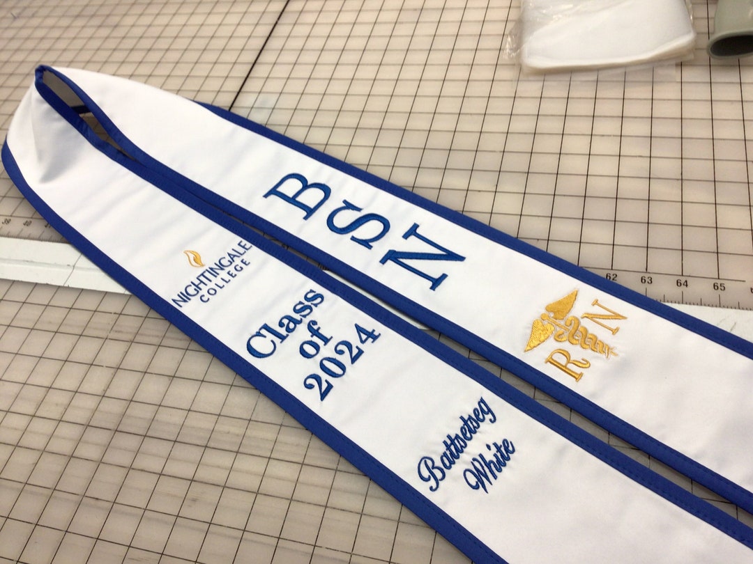 Graduation Stoles Nightingale College / Made as Posted Only /will Not ...
