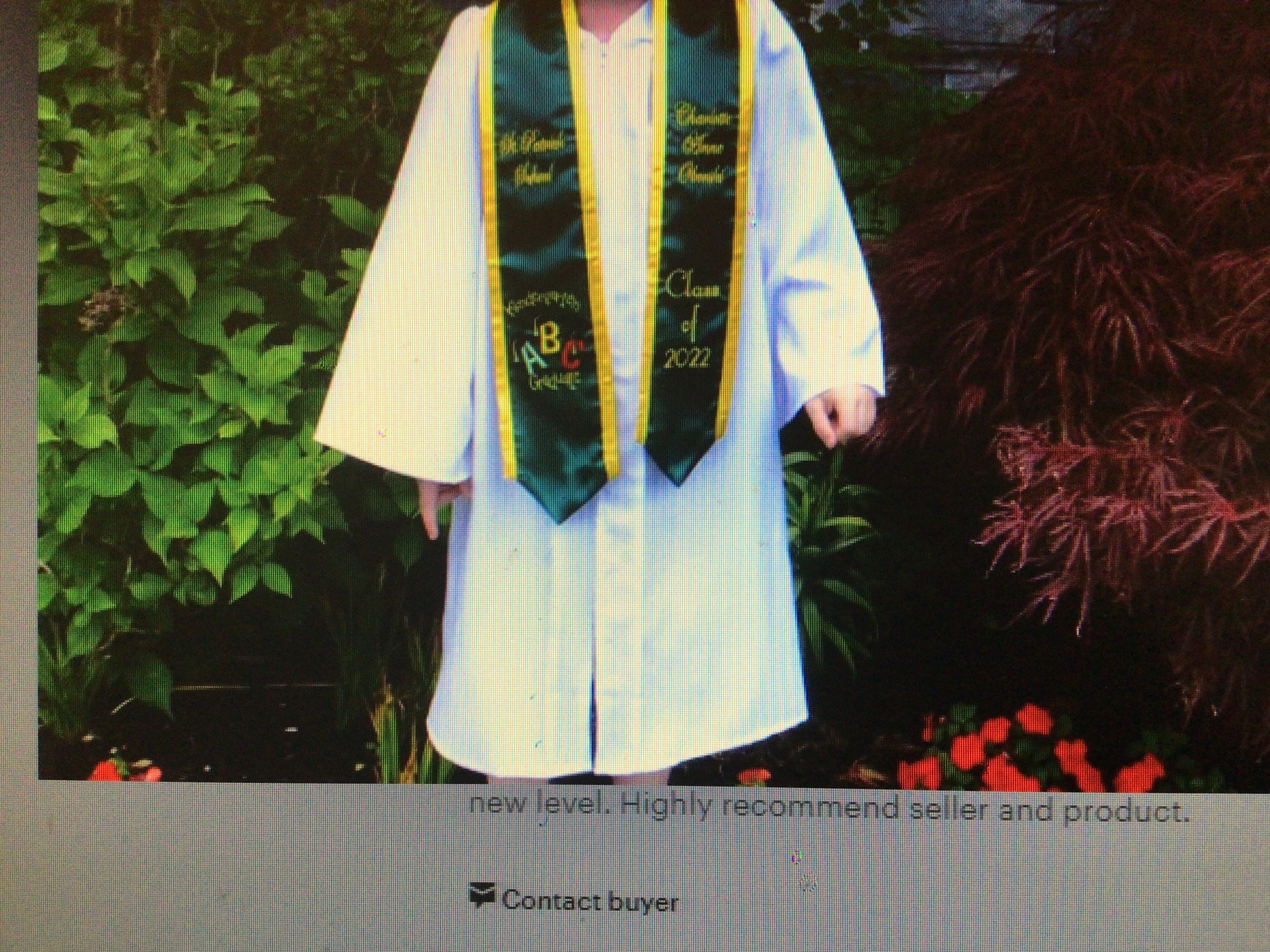 Personalized Graduation Stole: Preschool & Kindergarten, Satin - Etsy
