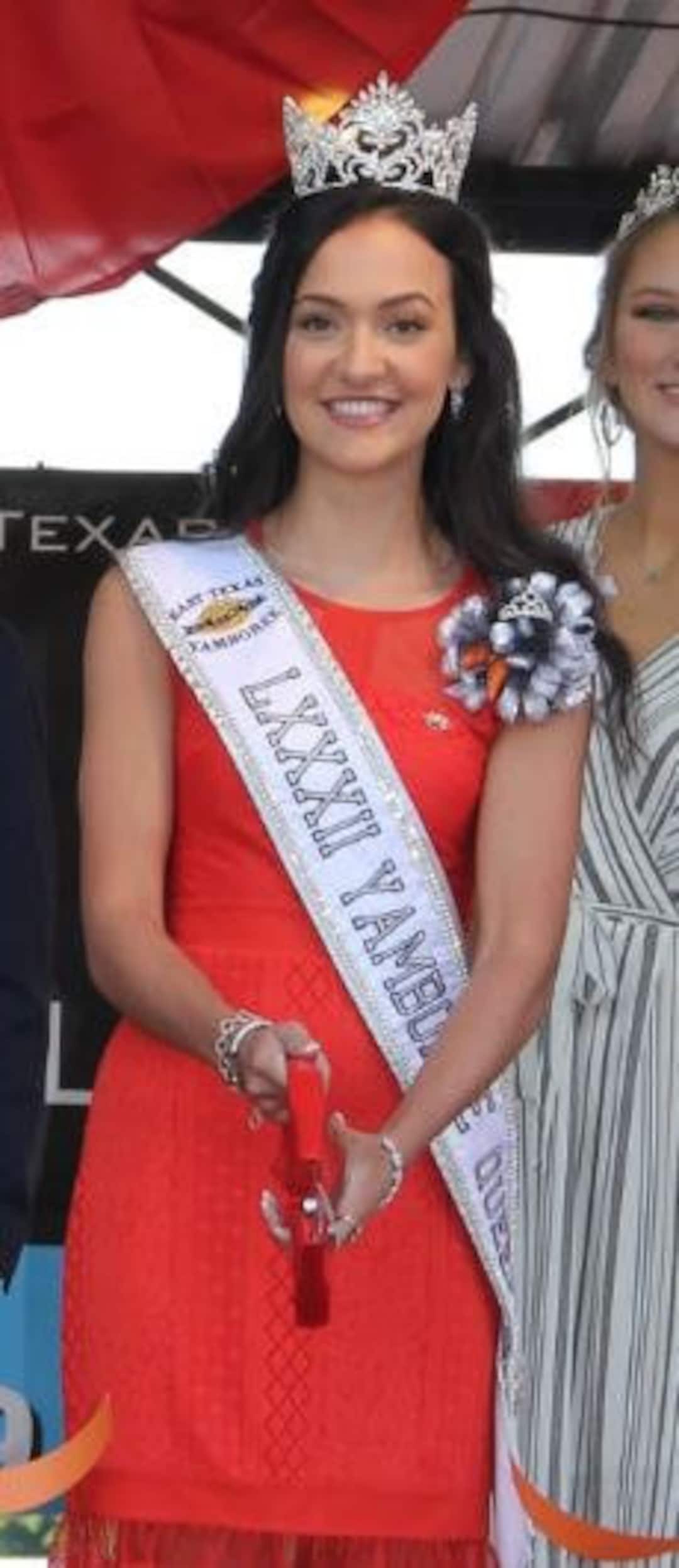 Pageant Sashes/with a Trim /crown on Shoulder / Personalize Your ...