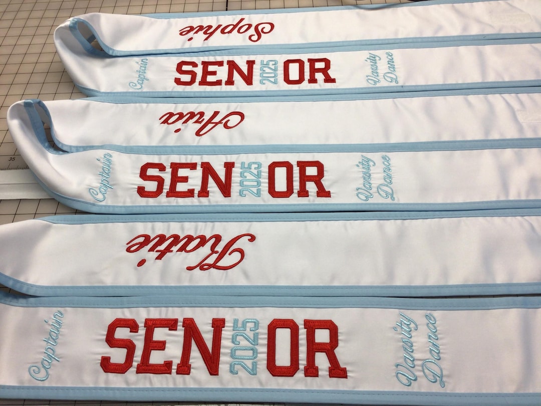 Pageant Sashes /design Made as Posted/ Name on Top/ SEN 202X OR/ Name ...