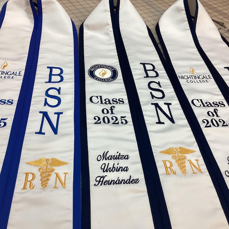 Personalized Stole Nurse - Etsy