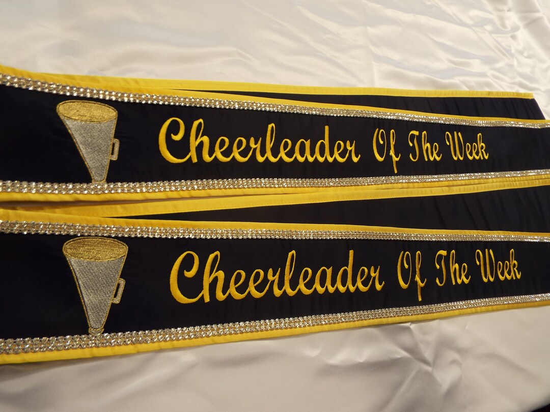 Pageant Sashes / Heavyweight Satin / Satin Trim /crystal Rhinestones ...
