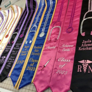 Graduation Pointed or Slanted With a Trim / Mesh Stethoscope 13 Colors ...