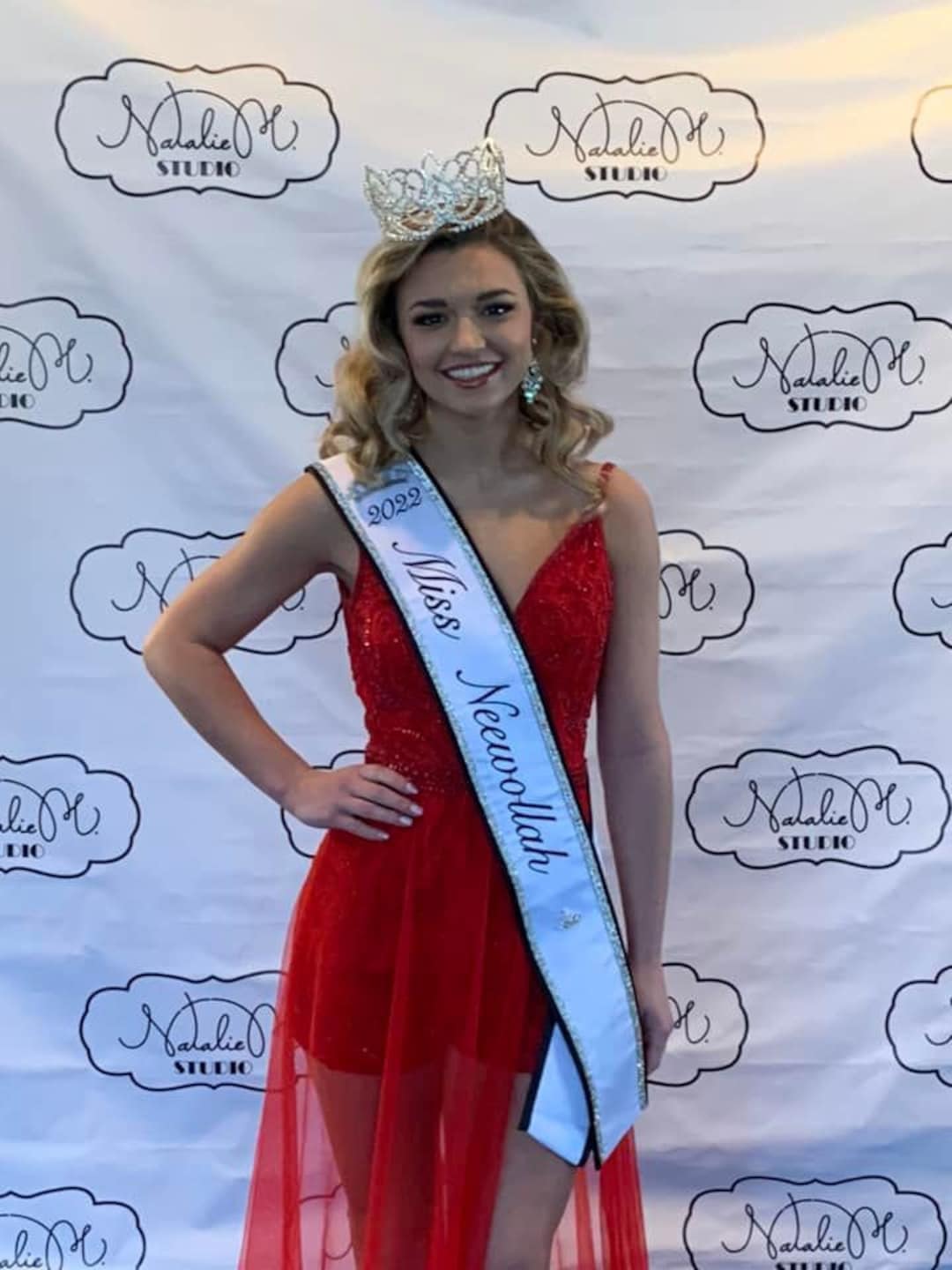 Pageant Sashes /with a Trim/rhinestones Front Only /crown on Shoulder ...