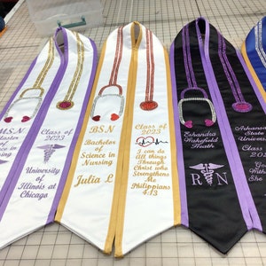 Graduation Pointed or Slanted With a Trim / Mesh Stethoscope 13 Colors ...