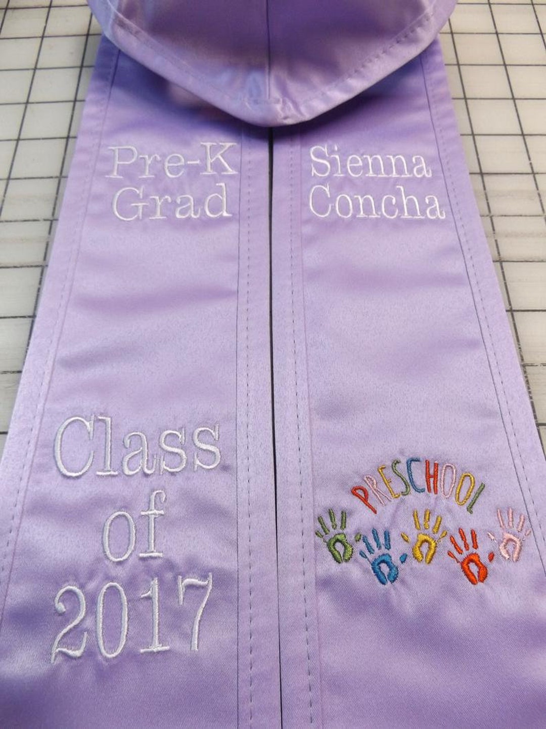 Graduation Pointed Stole/preschool & Kindergarten /personal Name ...