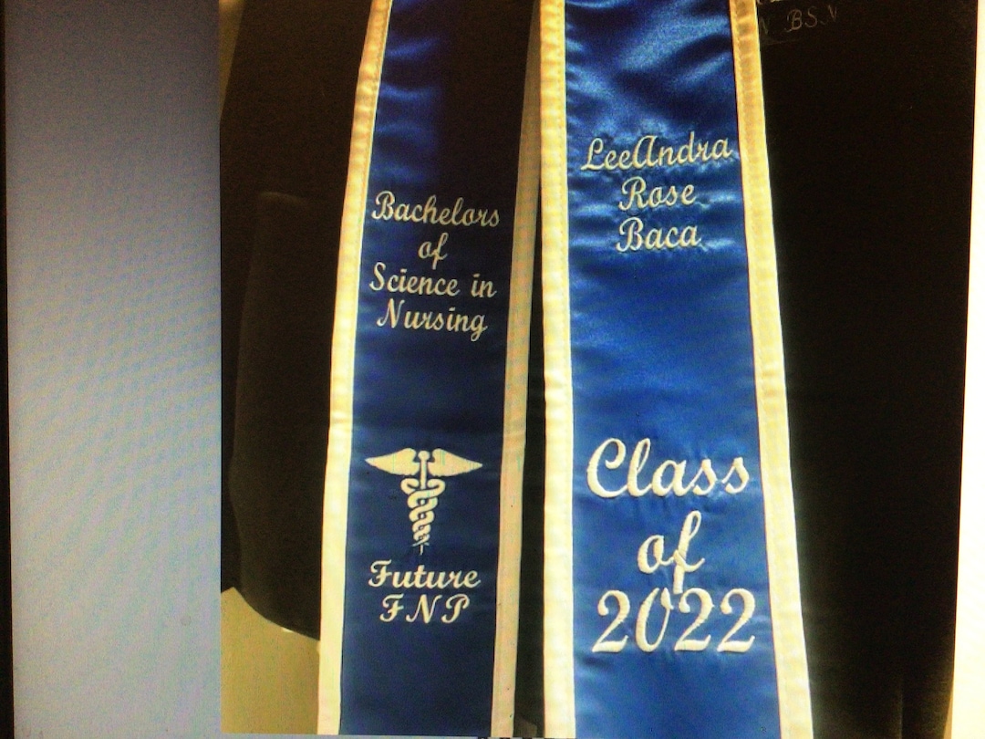 Graduation Stoles Slanted or Pointed/ Photos or Samples Only /you Get ...