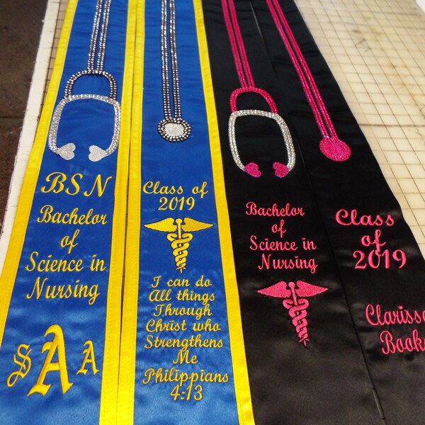 Graduation Stole Custom Logo - Etsy