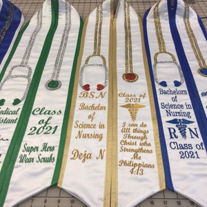 Graduation Pointed or Slanted With a Trim /stethoscope Mesh 14 Colors ...