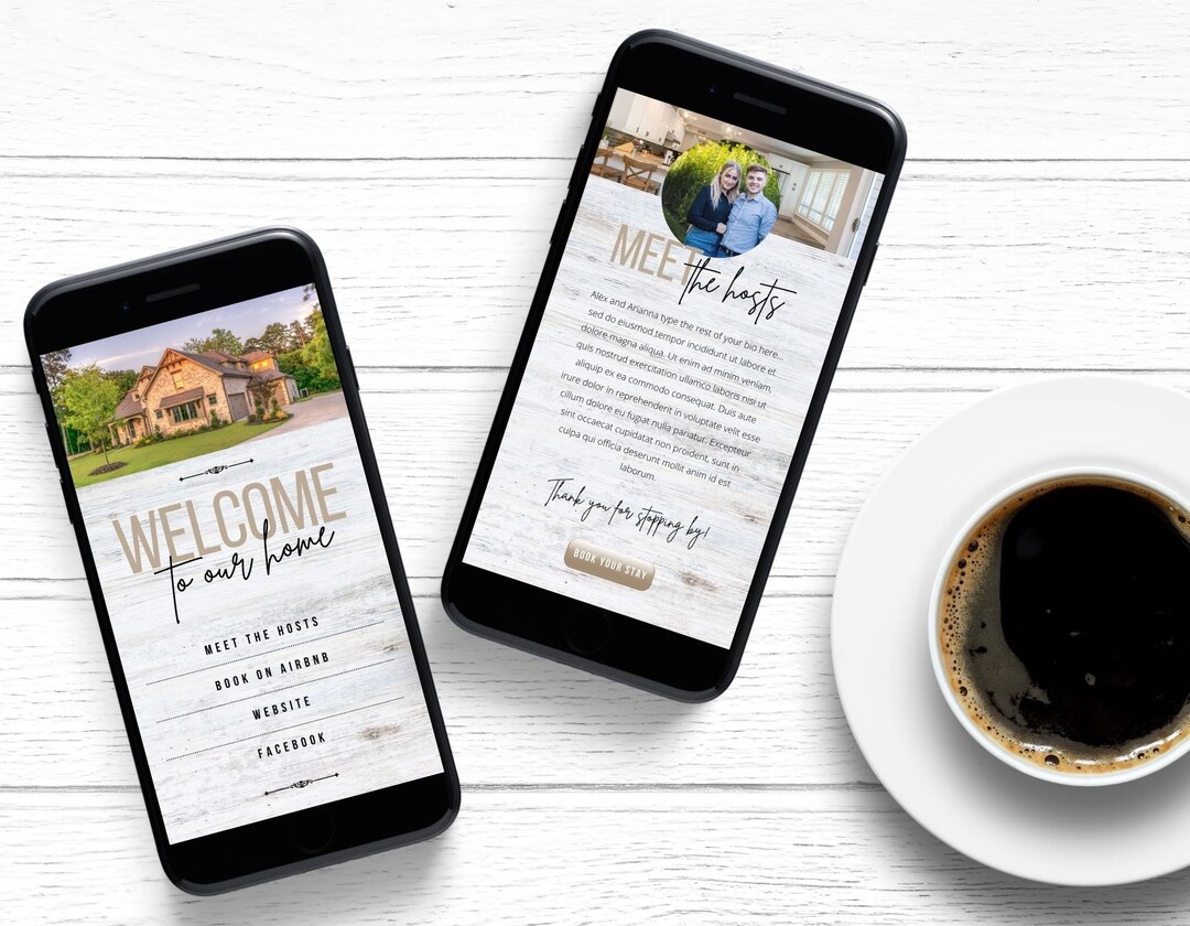Airbnb Instagram Bio Link Template: Editable VRBO Social Media (digital ...