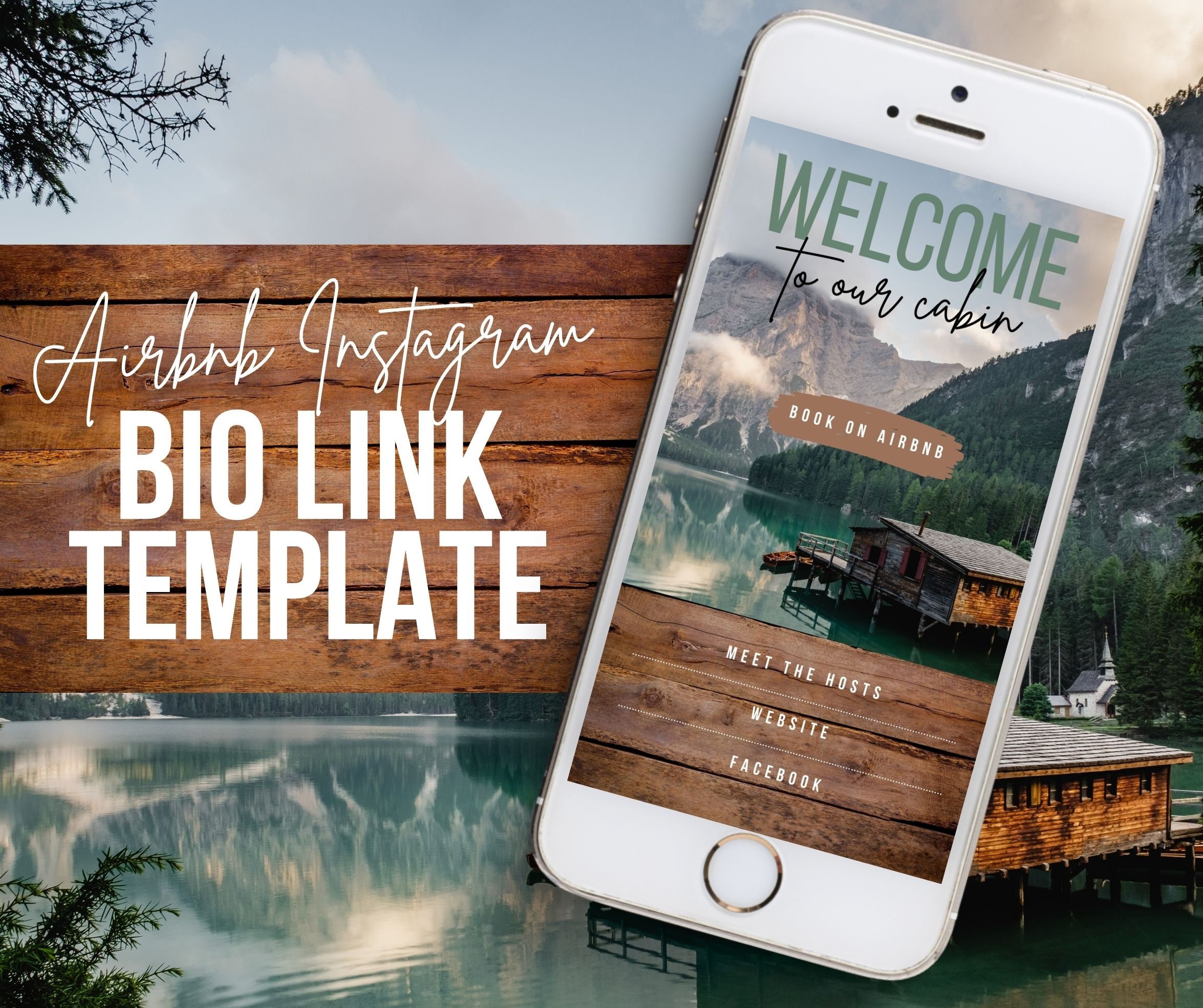 Airbnb Instagram Bio Link | Airbnb Instagram Post Template | Editable ...