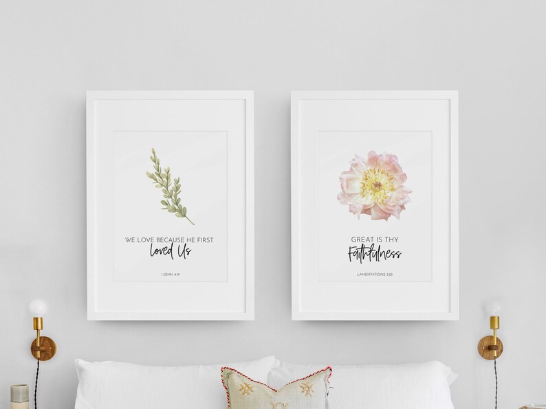 Bible Verse Wall Art, His Mercies Are New, Scripture Wall Art, Bible ...