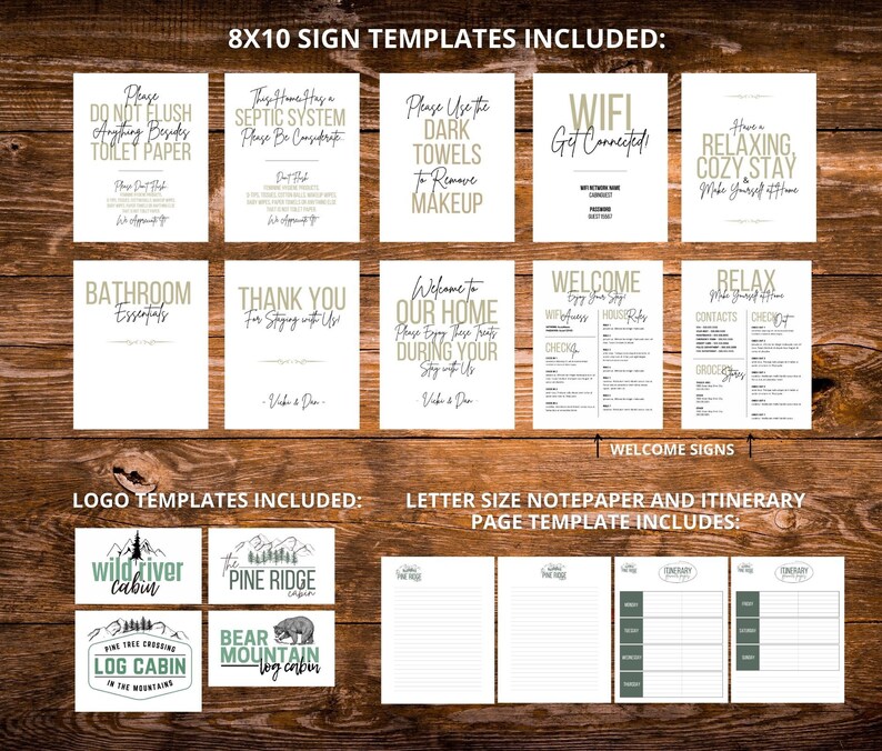 Airbnb Mountain Bundle, Airbnb Host Bundle, Airbnb Cabin Template ...