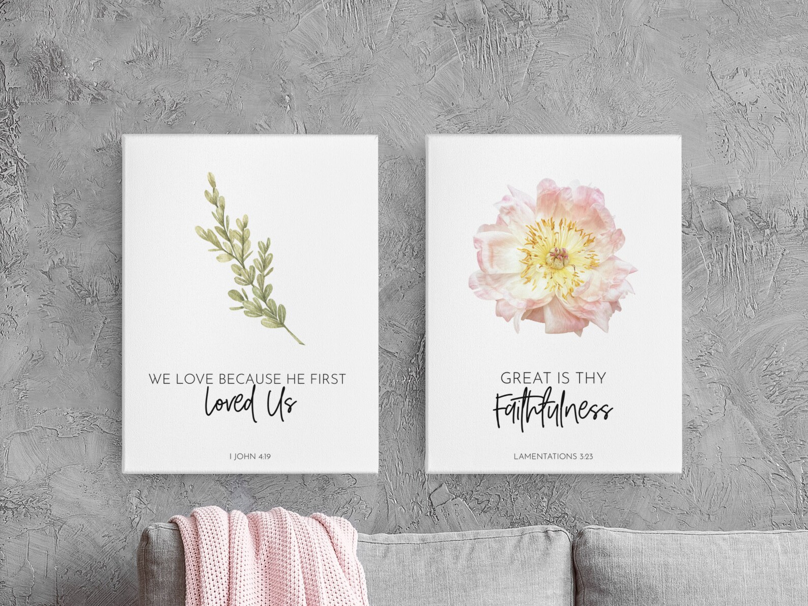 Bible Verse Wall Art, His Mercies Are New, Scripture Wall Art, Bible ...