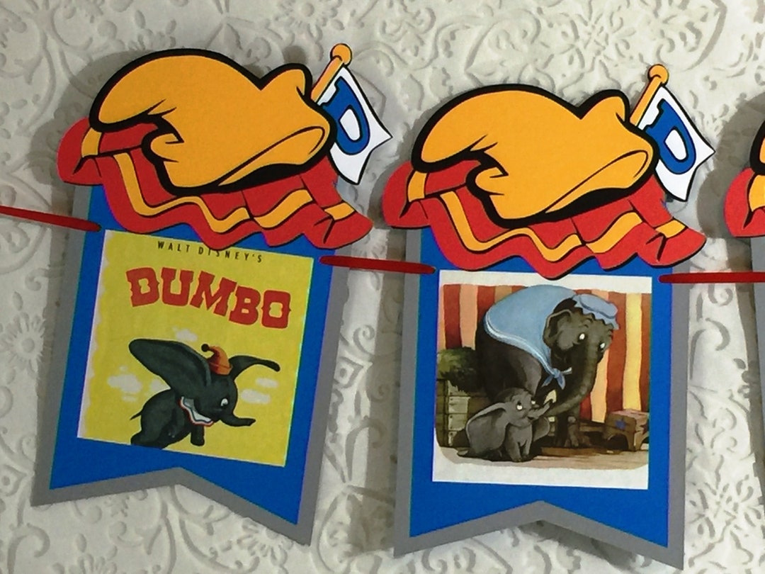 Disney's DUMBO Designer Banner ~ Vintage Golden Book ~ Colorful Story ...